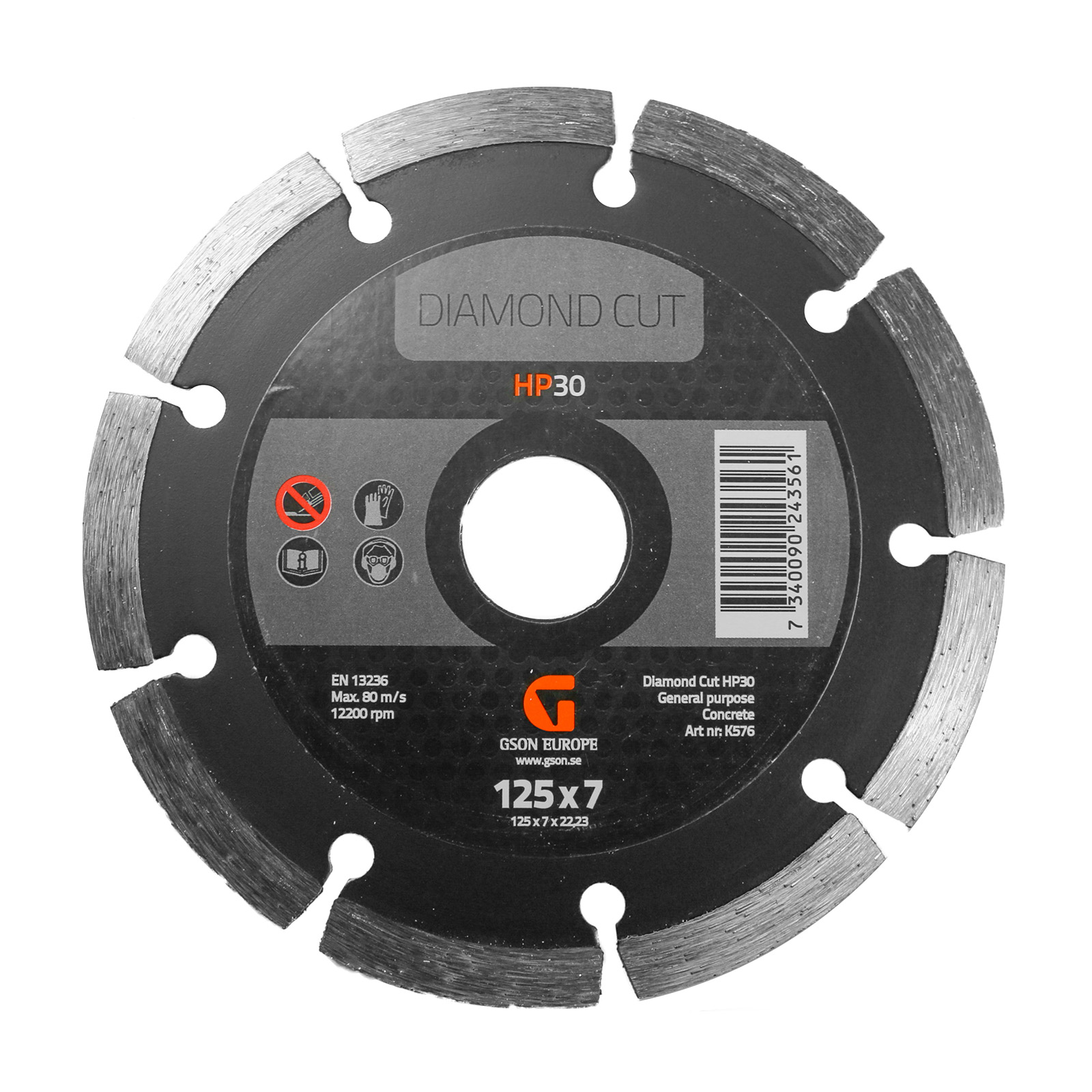 Diamond Cutting Disc - Allround diamantkapskiva med normal tandning.